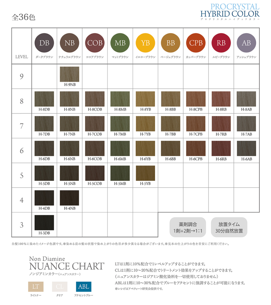 ハイブリッドカラー 100g H－6BB | 株式会社パブリック美容商事